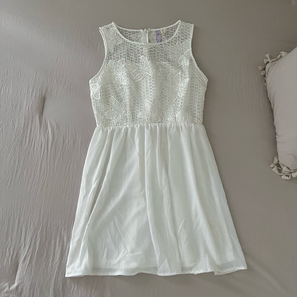Francesca's Collections | Dresses | Francescas White Lace Dress | Poshmark